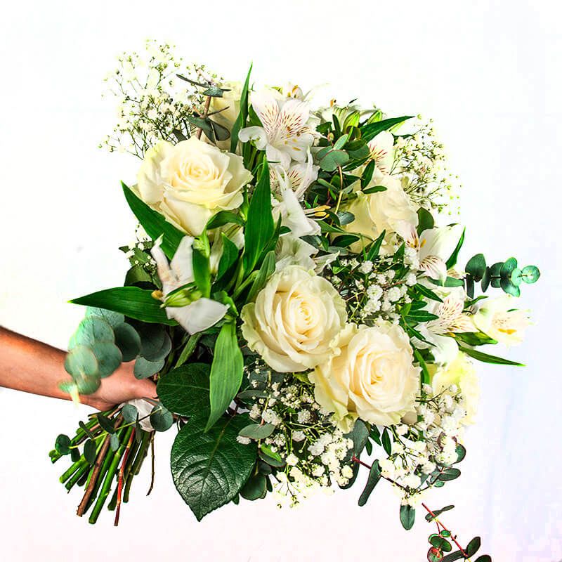 Ramo de rosas blancas | AraFlores floristería